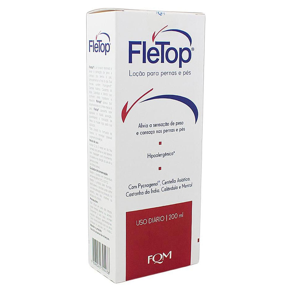 Fletop Farmoquímica Loção Dermatológica para Pernas e Pés 200ml - Coop ...