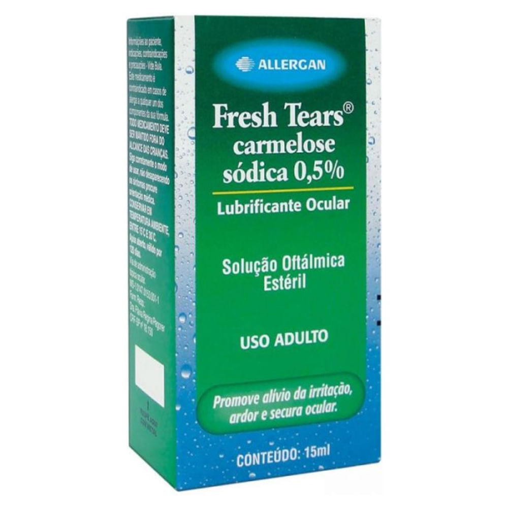 Fresh Tears Allergan Solução Oftalmológica 15ml - Coop Drogaria