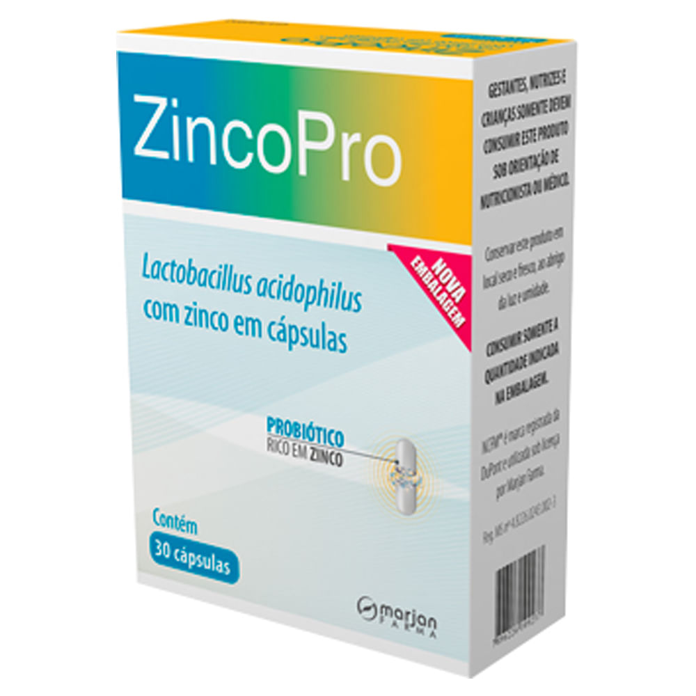 Zincopro Marjan Adulto Com 30 Cápsulas - Coop Drogaria