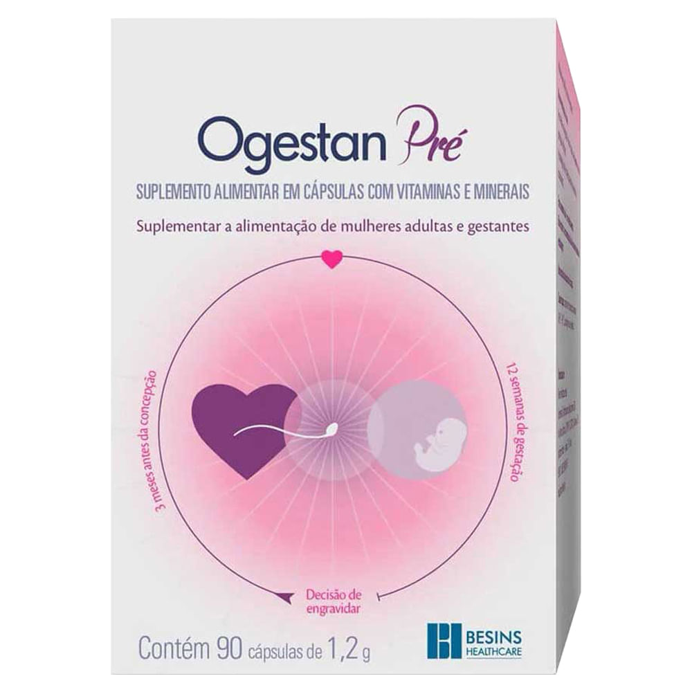 Ogestan Pre Besins Exeltis Com 90 Cápsulas - Coop Drogaria