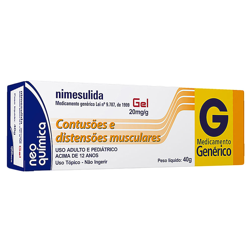 Nimesulida Genérico Neo Química 20mg Gel 40g - Coop Drogaria