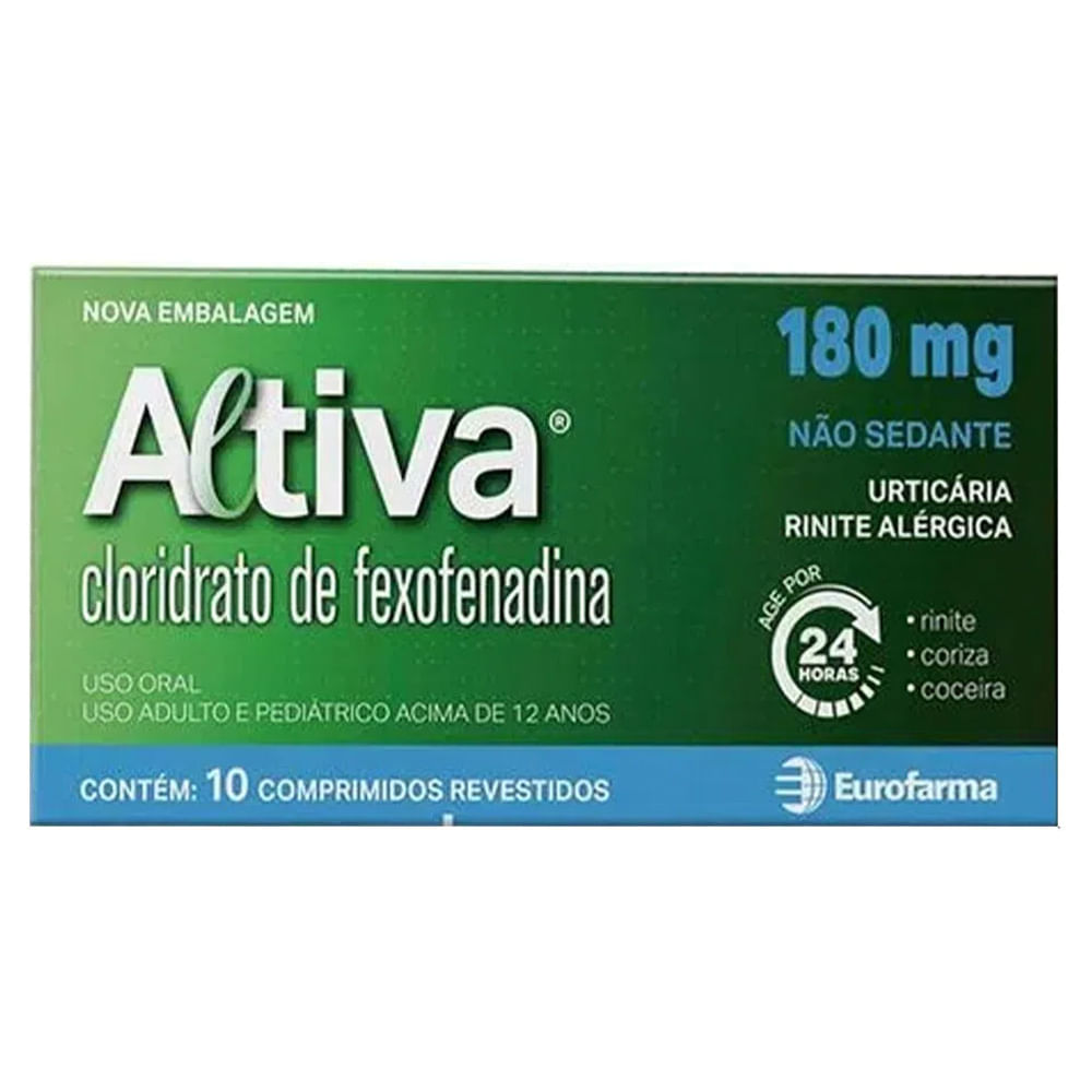 Altiva Eurofarma 180mg Com 10 Comprimidos - Coop Drogaria