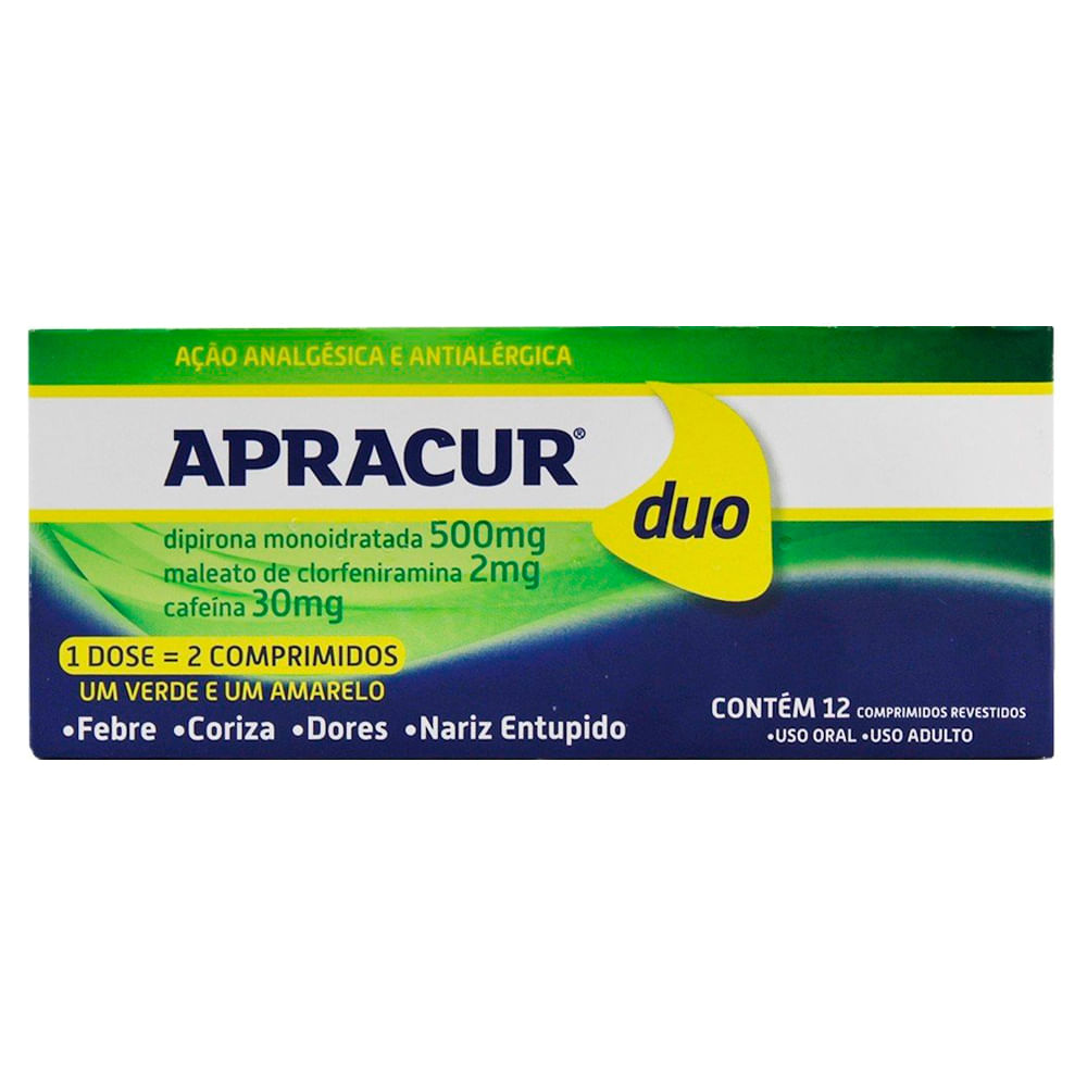Apracur Duo Hypera Com 12 Comprimidos - Coop Drogaria