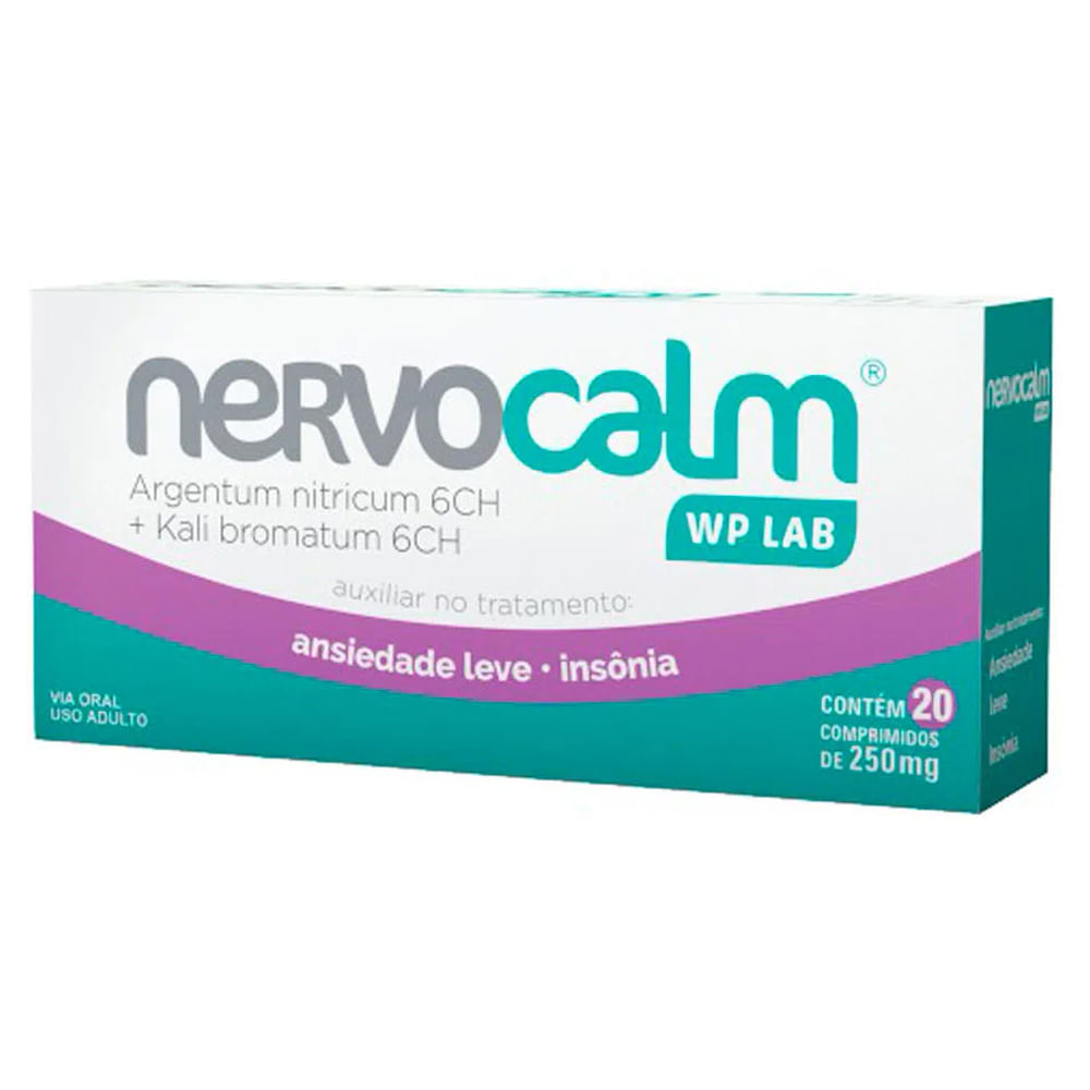 Nervocalm W. Pereira 250mg Com 20 Comprimidos - Coop Drogaria