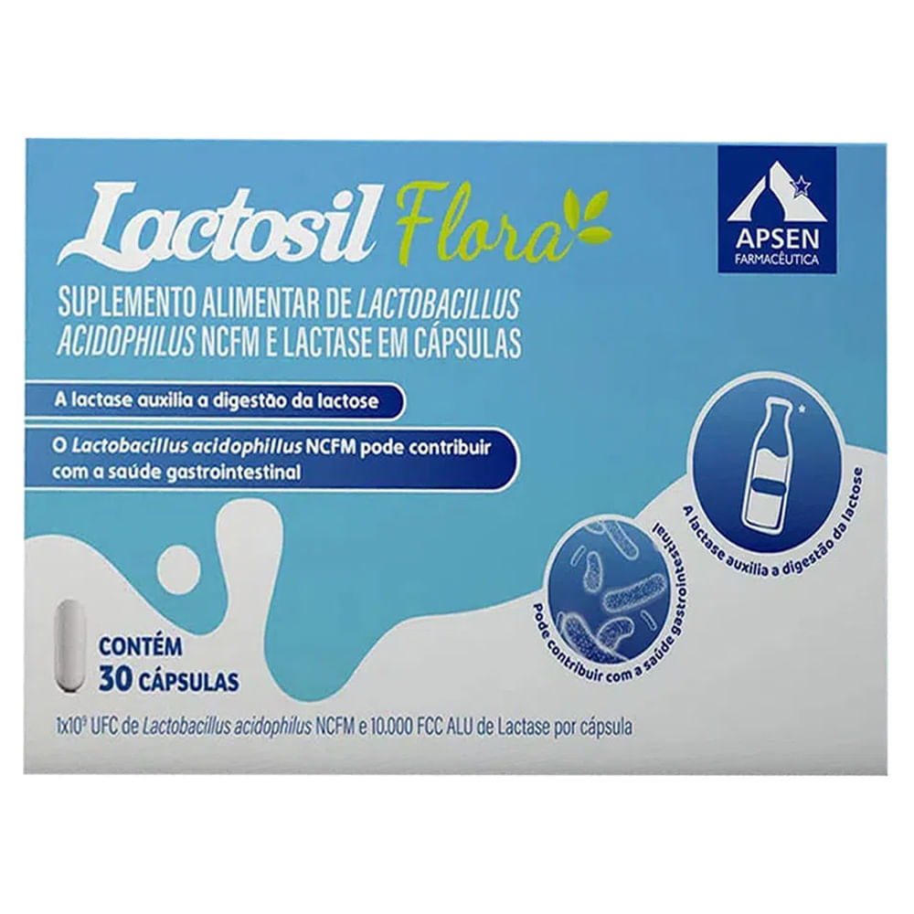 Lactosil Flora Apsen | Com 30 Cápsulas - Coop Drogaria