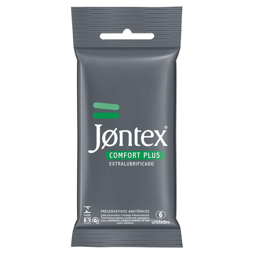 Preservativo Jontex Comfort Plus | Com 6 Unidades - Coop Drogaria