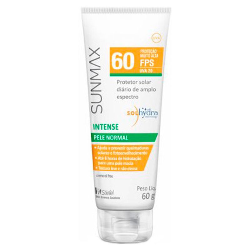 Protetor Solar Facial Sunmax Intense FPS60 60g - Coop Drogaria