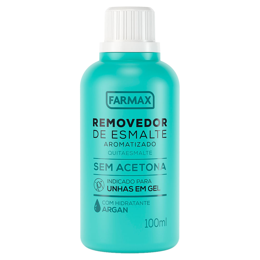 Removedor de Esmalte Farmax Argan 100ml - Coop Drogaria