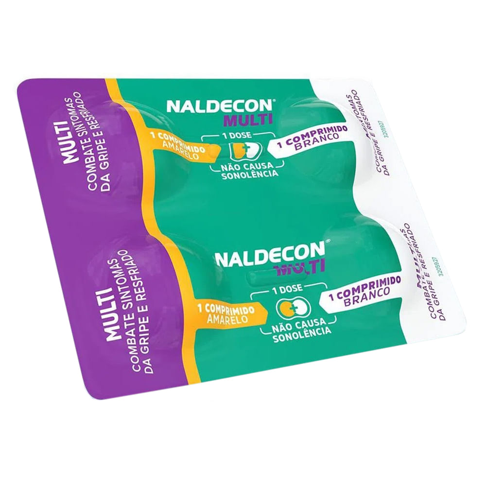 Naldecon Multi Reckitt | Com 4 Comprimidos - Coop Drogaria