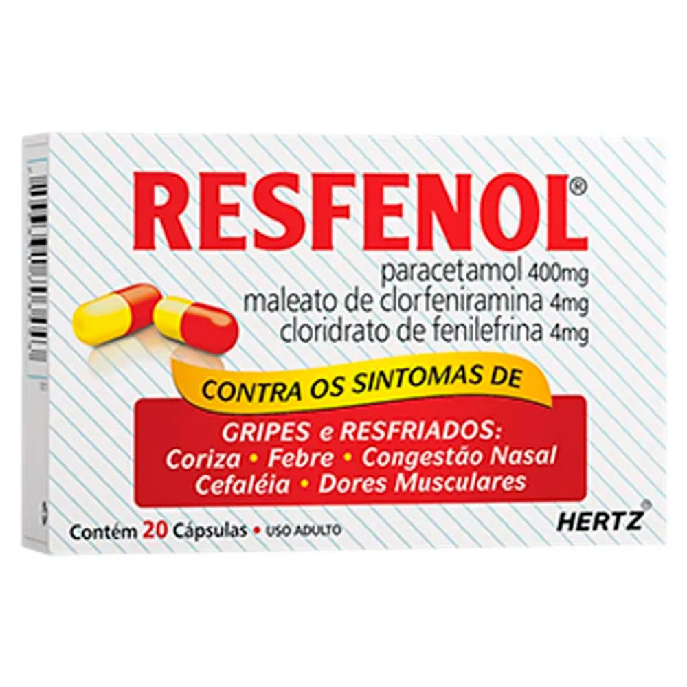 Resfenol Kley Hertz | Com 20 Cápsulas - Coop Drogaria