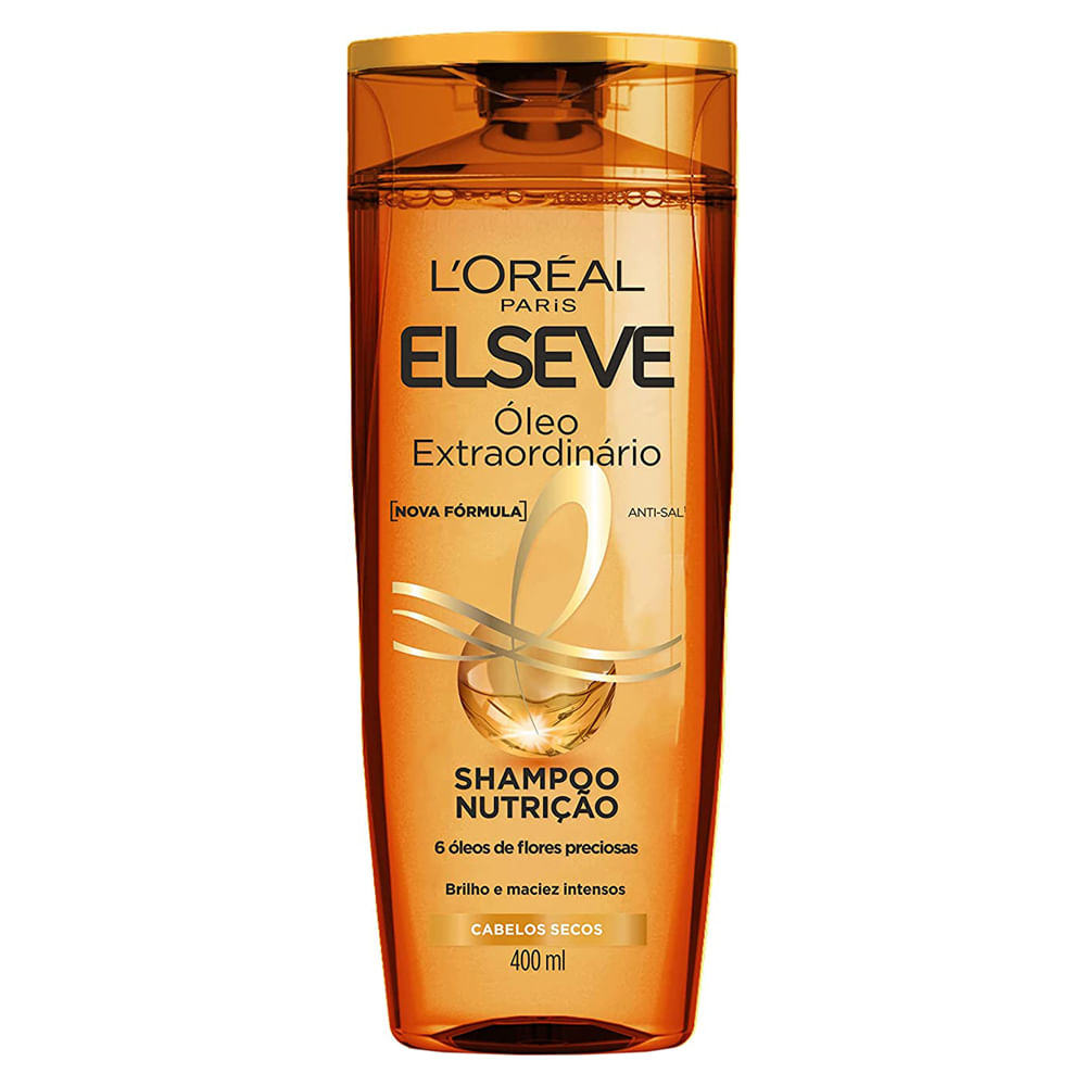 Shampoo Elseve Óleo Extraordinário Nutrição 400ml - Coop Drogaria