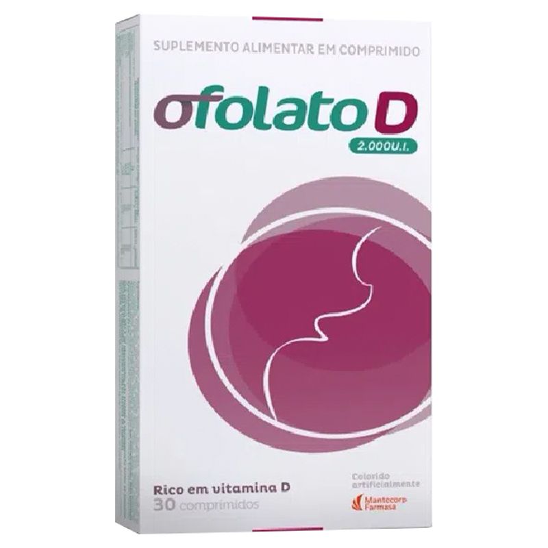 Ofolato D 2000ui Hypera | Com 30 Comprimidos - Coop Drogaria