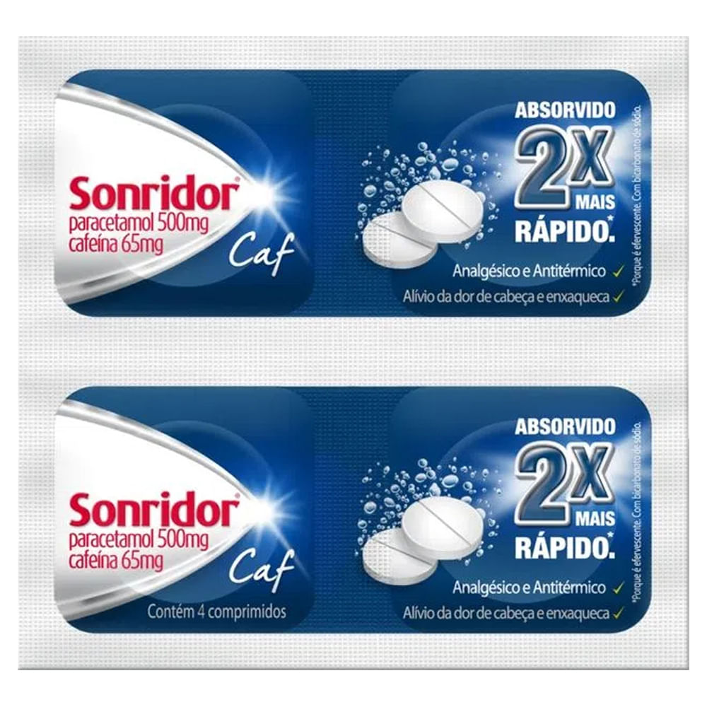 Sonridor Caf Gsk | Com 4 Comprimidos Efervescente - Coop Drogaria