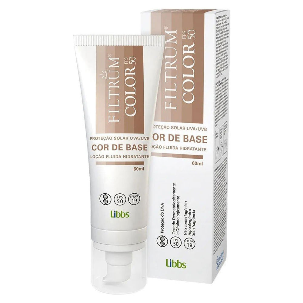 Protetor Solar Facial Libbs Filtrum Color FPS50 60ml - Coop Drogaria