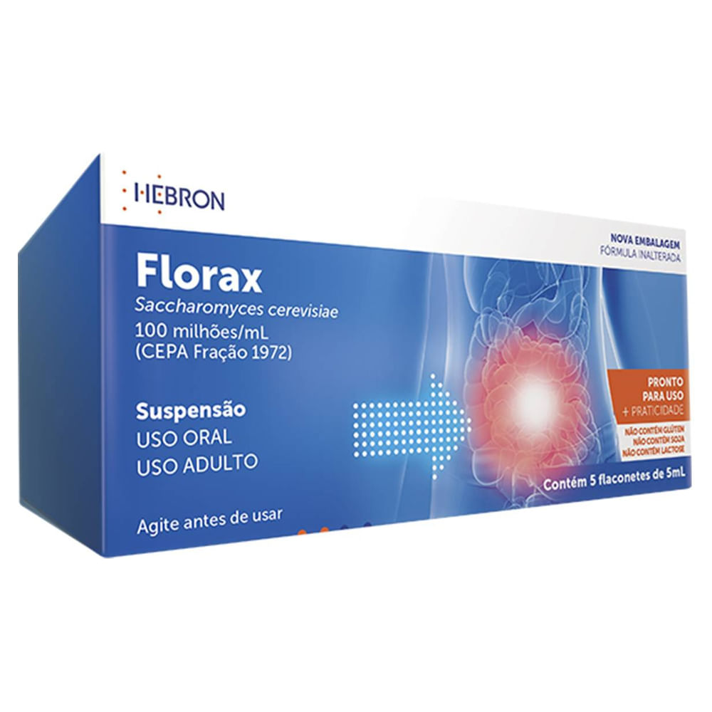 Florax Hebron Adulto 5ml | Com 5 Flaconetes - Coop Drogaria