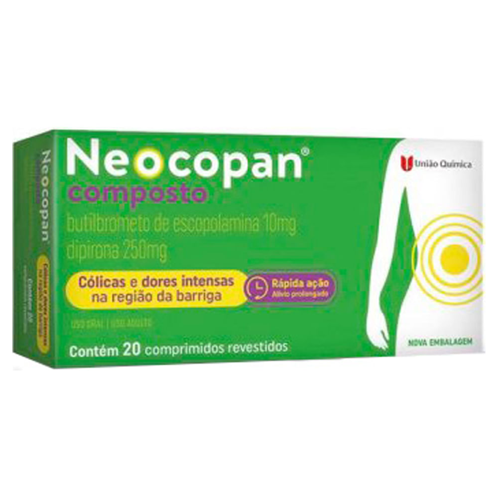 Neocopan União Química Composto | Com 20 Comprimidos - Coop Drogaria
