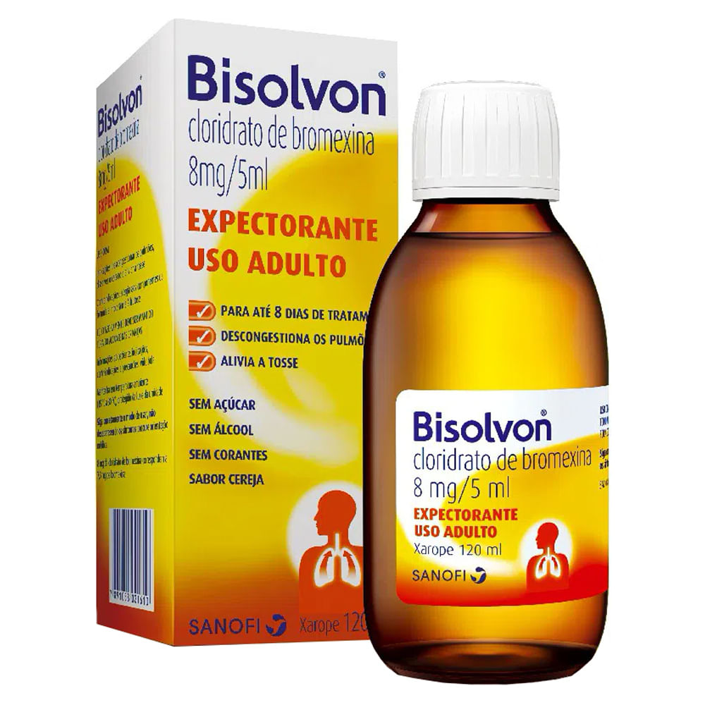Bisolvon Sanofi 1,60mg Adulto 120ml - Coop Drogaria