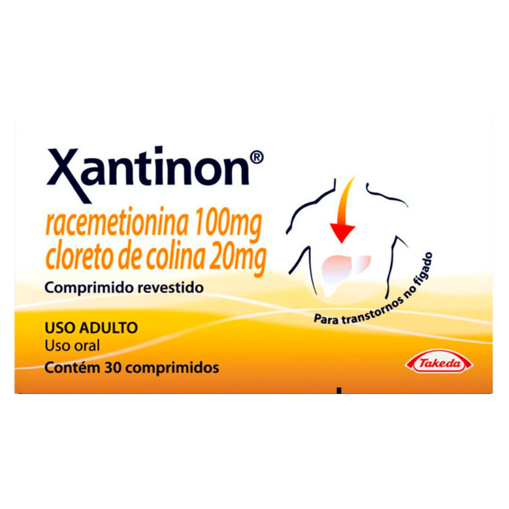 Xantinon União Química | Com 30 Comprimidos - Coop Drogaria
