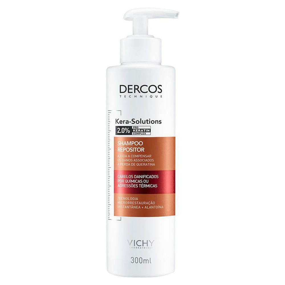 Shampoo Dermatológico Vichy Dercos Kera Solutions 300ml - Coop Drogaria
