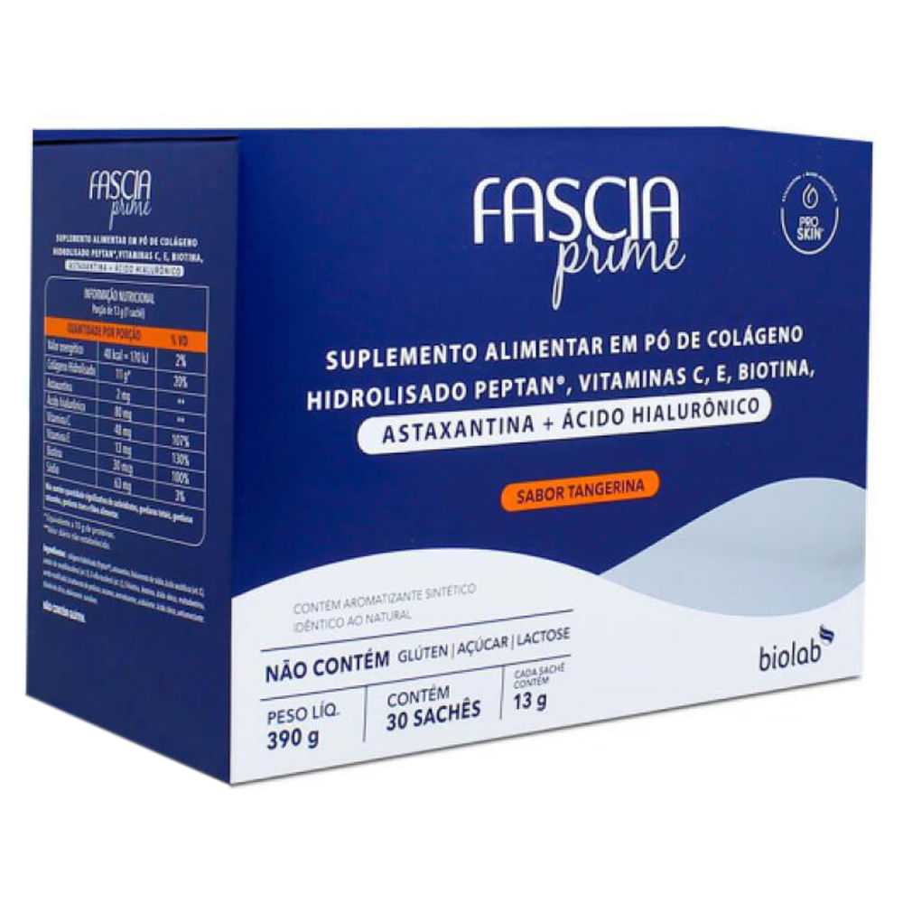 Fascia Prime Biolab 13g | Com 30 Sachês - Coop Drogaria