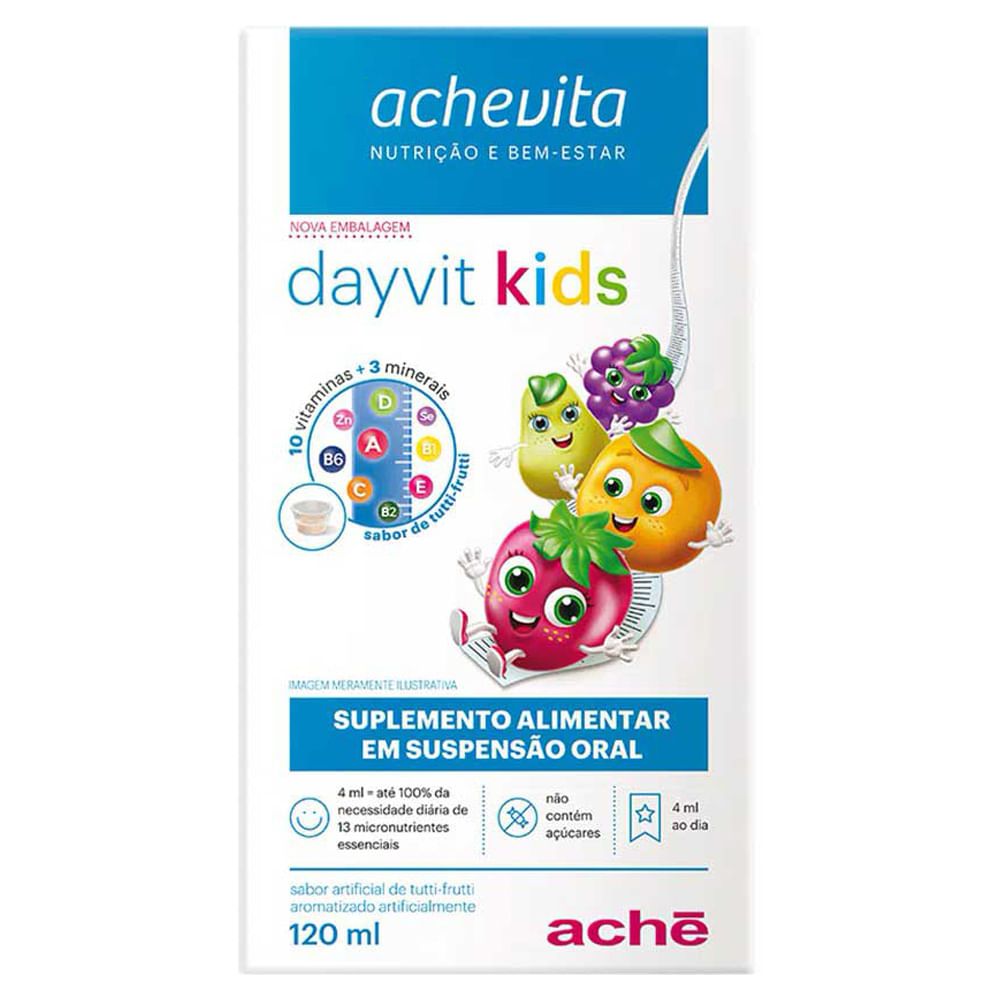 Dayvit Kids Aché Suspensão Oral 120ml - Coop Drogaria