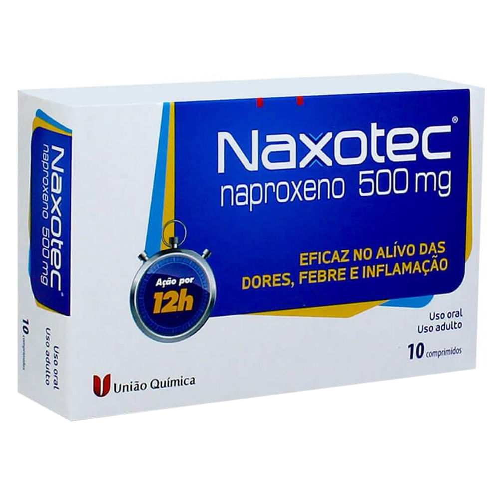Naxotec União Química 500mg | Com 10 Comprimidos - Coop Drogaria