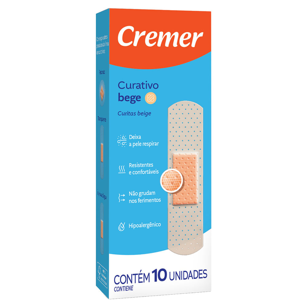 Curativo Cremer Bege | Com 10 Unidades - Coop Drogaria