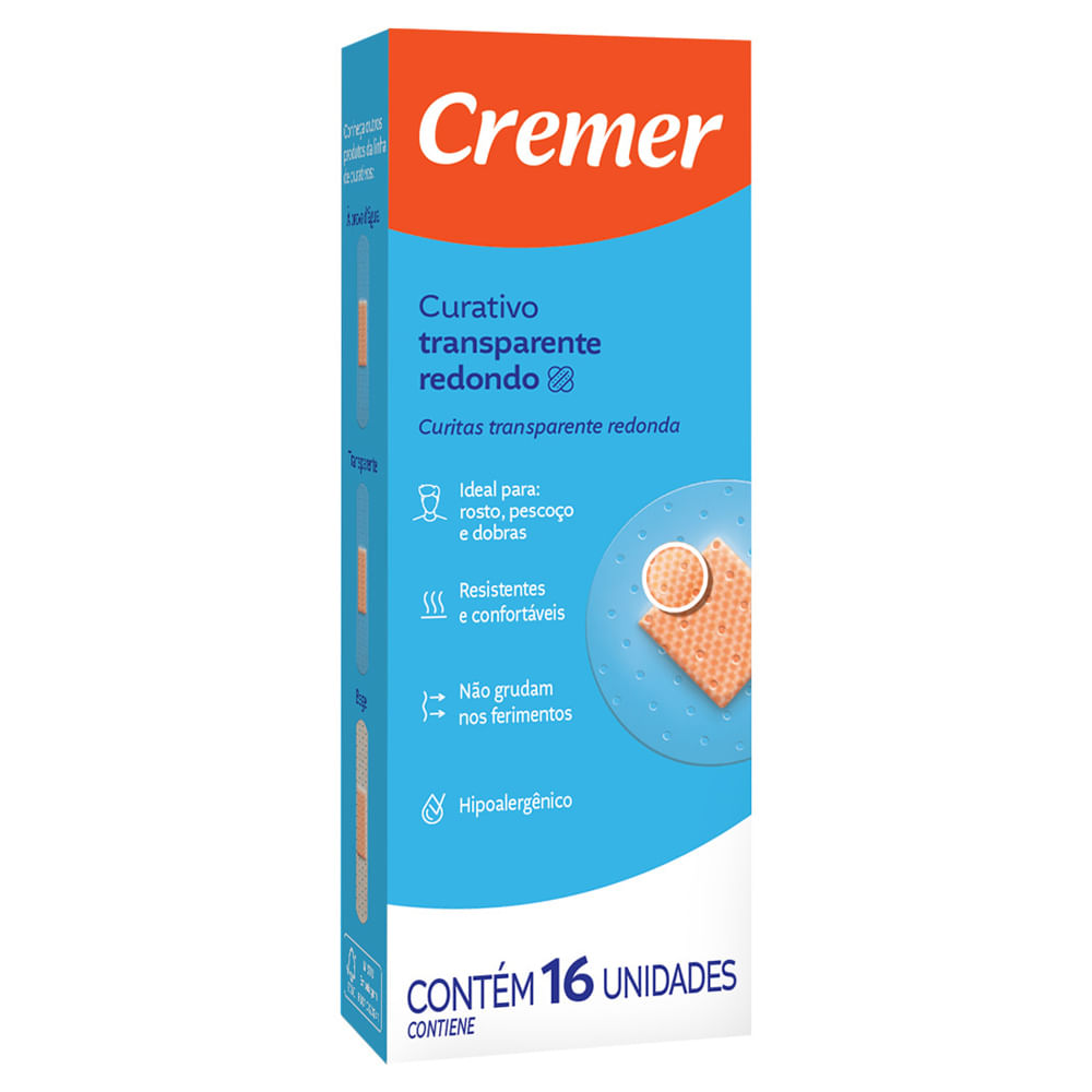 Curativo Cremer Care Redondo | Com 16 Unidades - Coop Drogaria