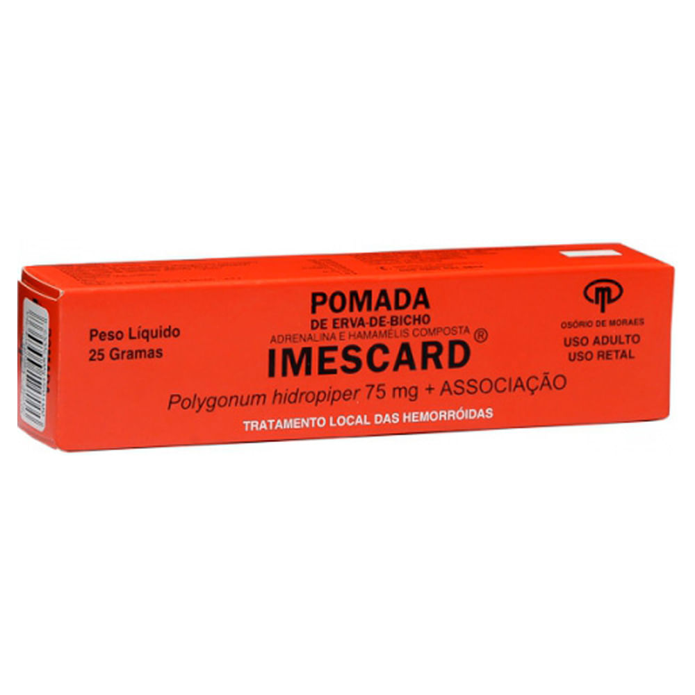 Imescard Osório de Moraes Pomada 25g - Coop Drogaria