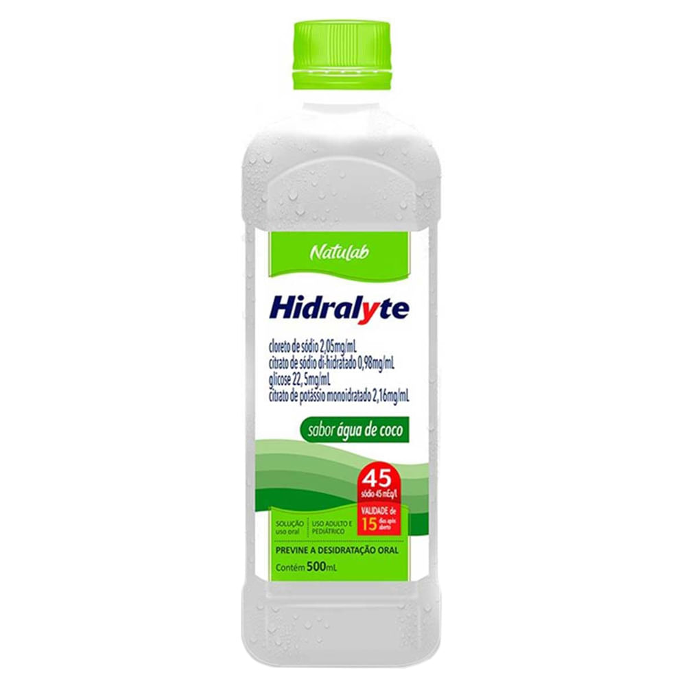 Hidralyte 45 Natulab Água de Coco 500ml - Coop Drogaria