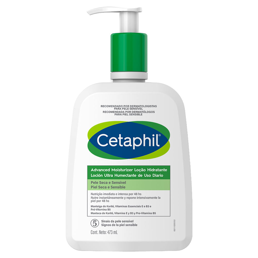 Hidratante Dermatológico Cetaphil Advanced Moisturizer Pele Seca e ...