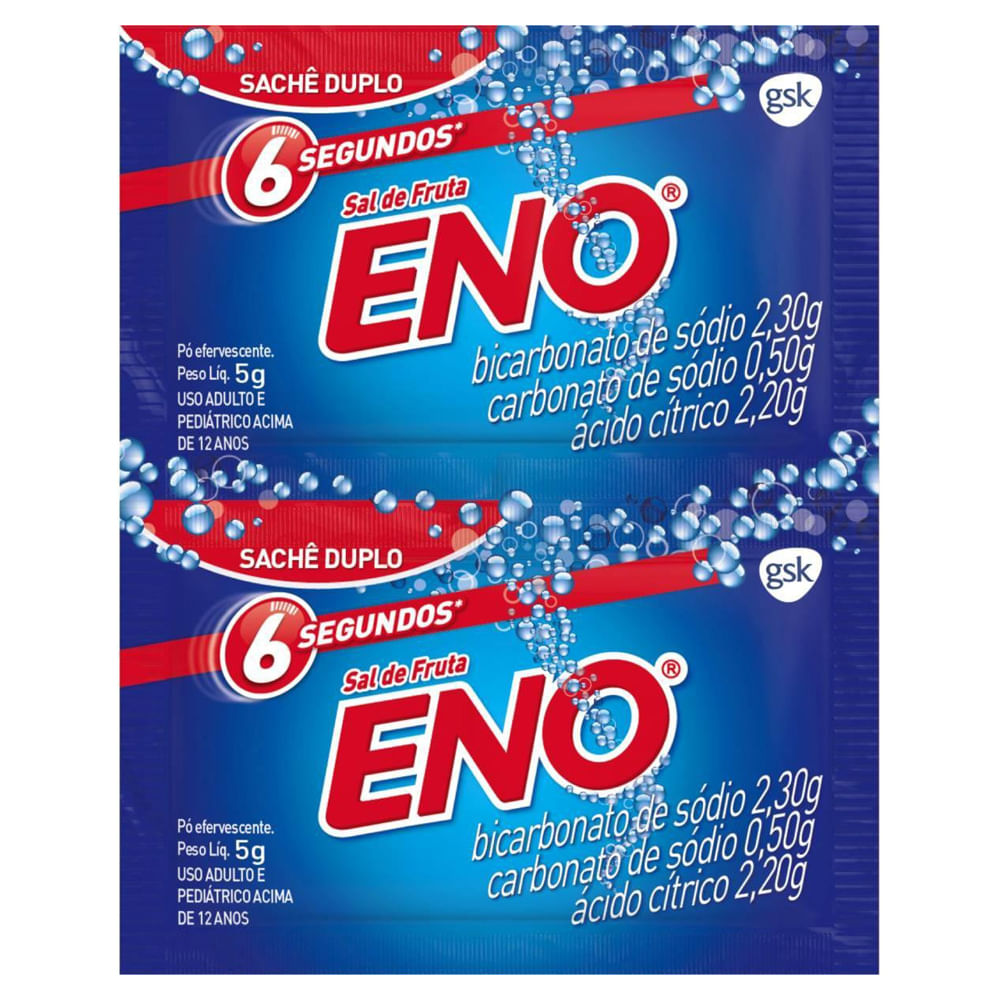 Sal de Fruta Eno Gsk Efervescente Tradicional | Com 2 Sachês - Coop ...