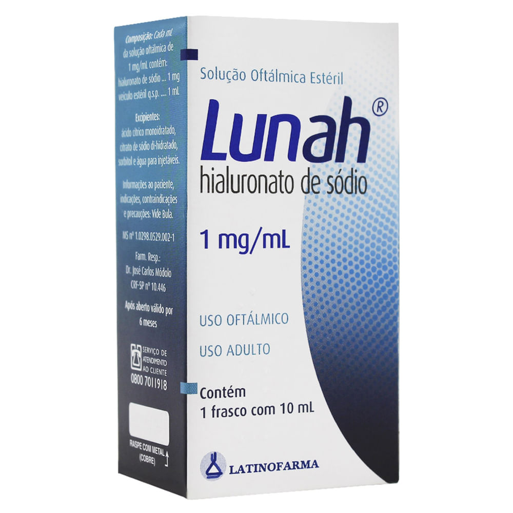 Lunah Latinofarma 1mg 10ml - Coop Drogaria