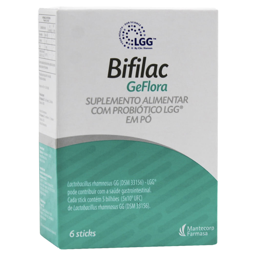 Suplemento Alimentar Bifilac Geflora 6 Sticks - Coop Drogaria