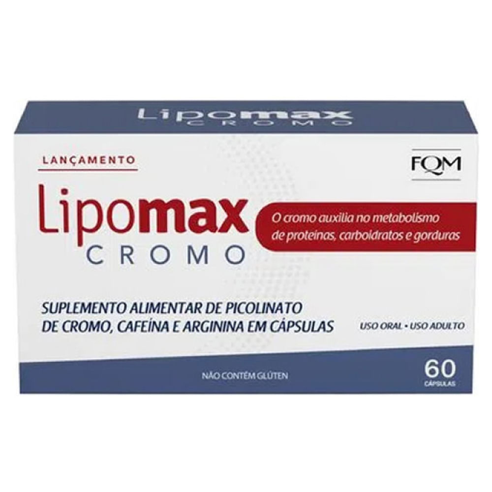 Lipomax Cromo | Com 60 Cápsulas - Coop Drogaria