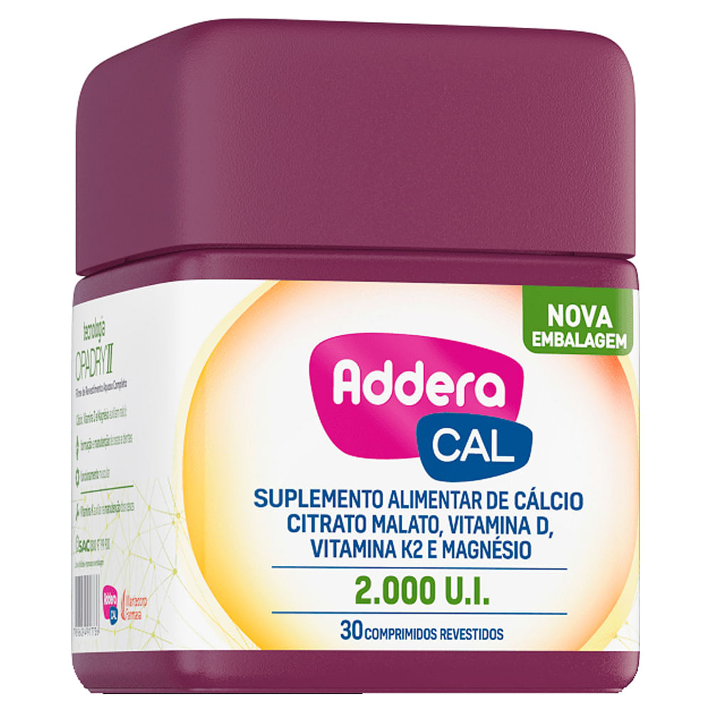 Addera Cal Hypera 2000Ui | Com 30 Comprimidos - Coop Drogaria