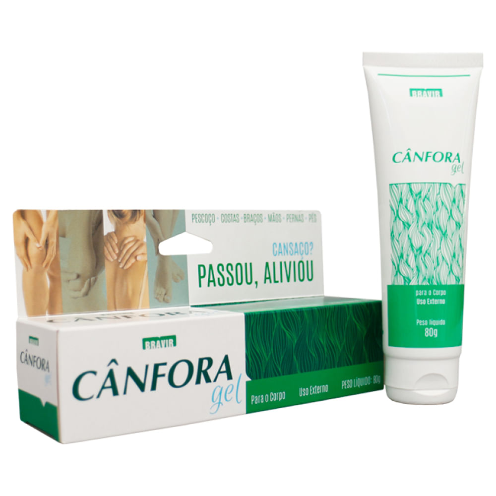 Bendita Cânfora Bravir Gel Relaxante Bisnaga 80g - Coop Drogaria