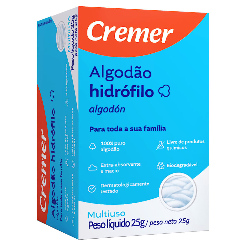 Algodão Cremer Rolo 25g - Coop Drogaria