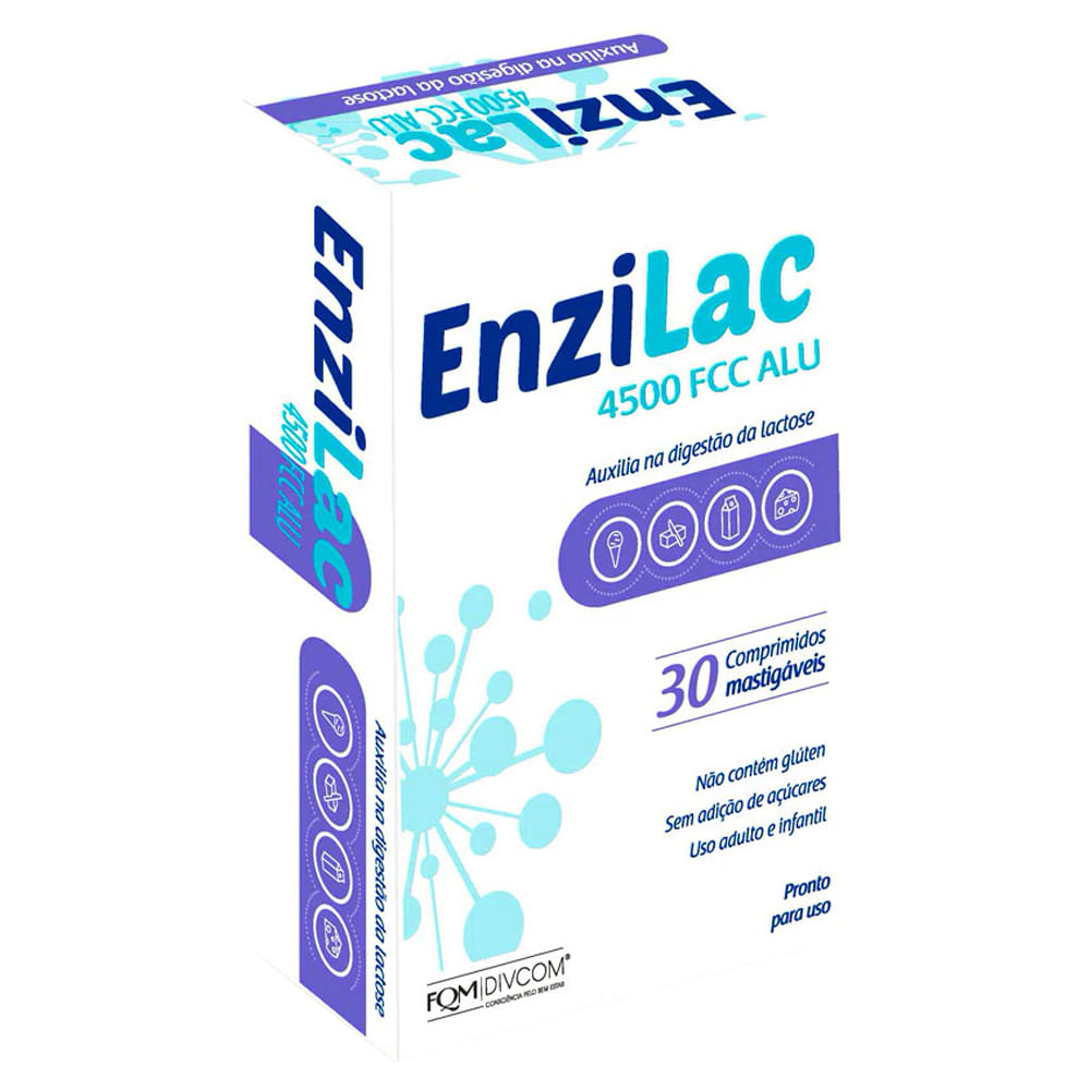 Enzilac 4500UI | Com 30 Comprimidos - Coop Drogaria
