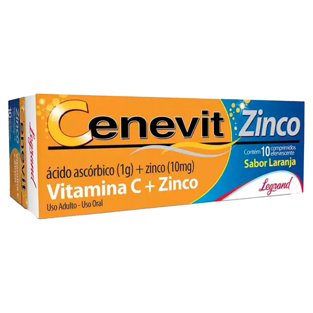 Cenevit Legrand Zinco 1g +10mg | Com 10 Comprimidos Efervescente - Coop ...