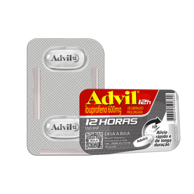 Advil Gsk 12 Horas | Com 2 Comprimidos - Coop Drogaria