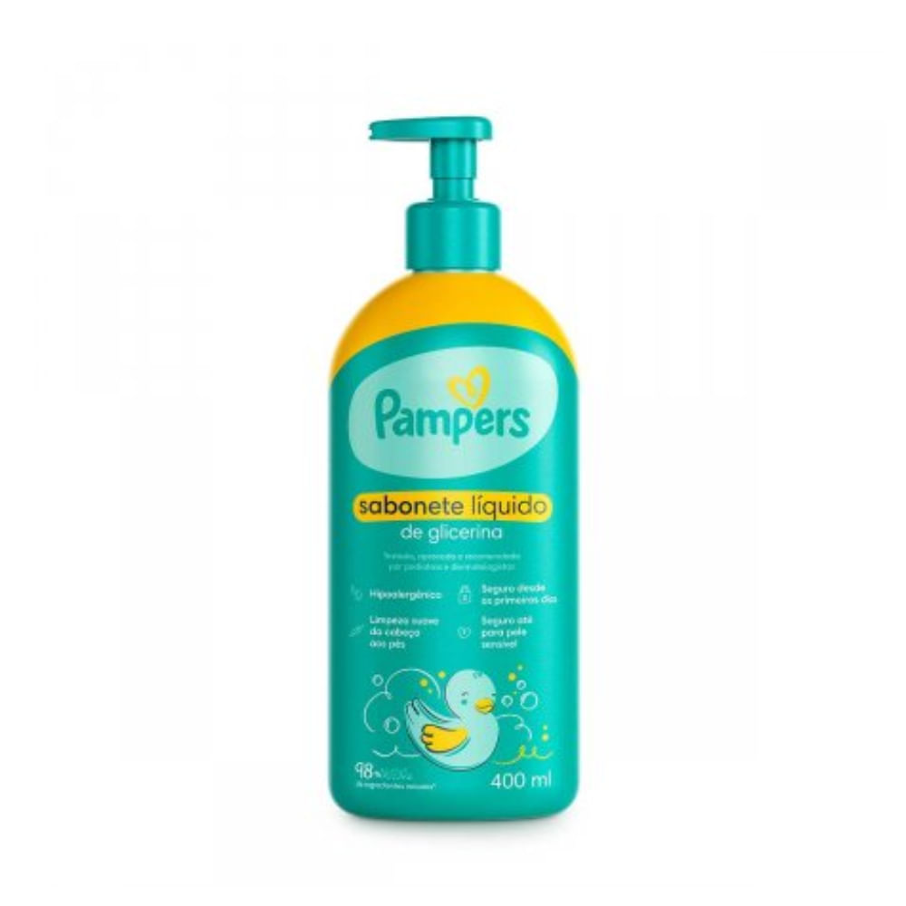 Sabonete Liquido Pampers Corpo Glicerina 400ml - Coop Drogaria