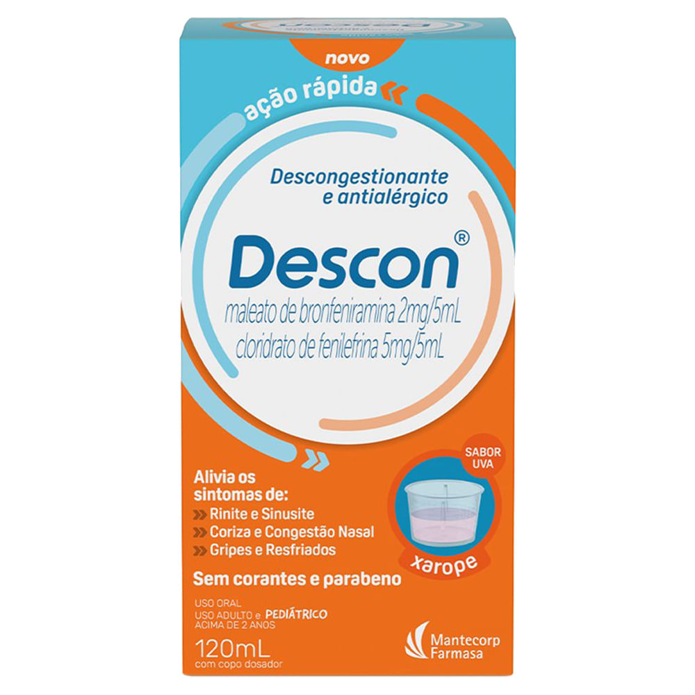 Descon Mantecorp Xarope 120ml - Coop Drogaria