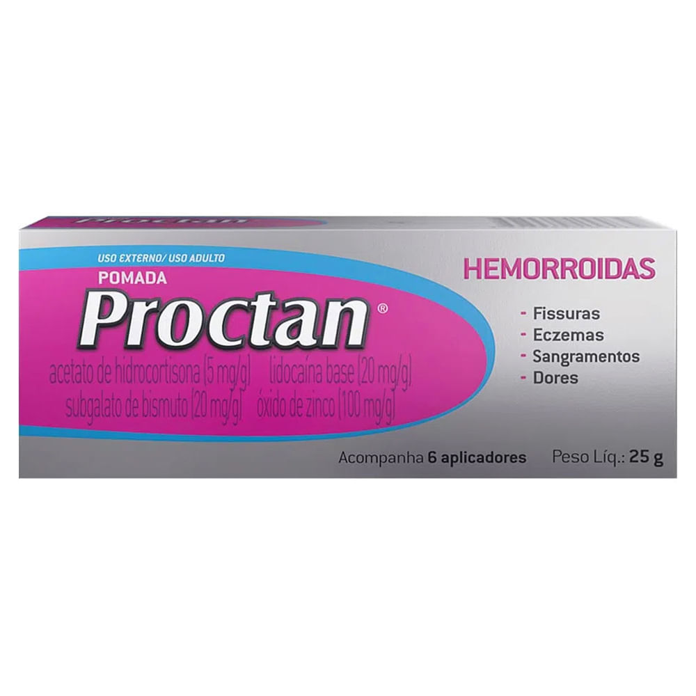 Proctan Genomma Pomada para Hemorróidas 25g | Com 10 Unidades - Coop ...