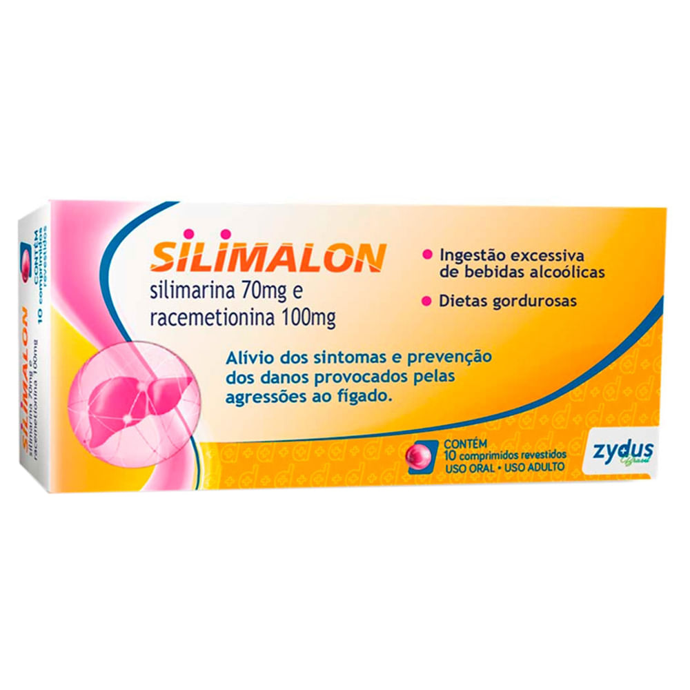 Silimalon Zydus 70mg | Com 10 Comprimidos - Coop Drogaria