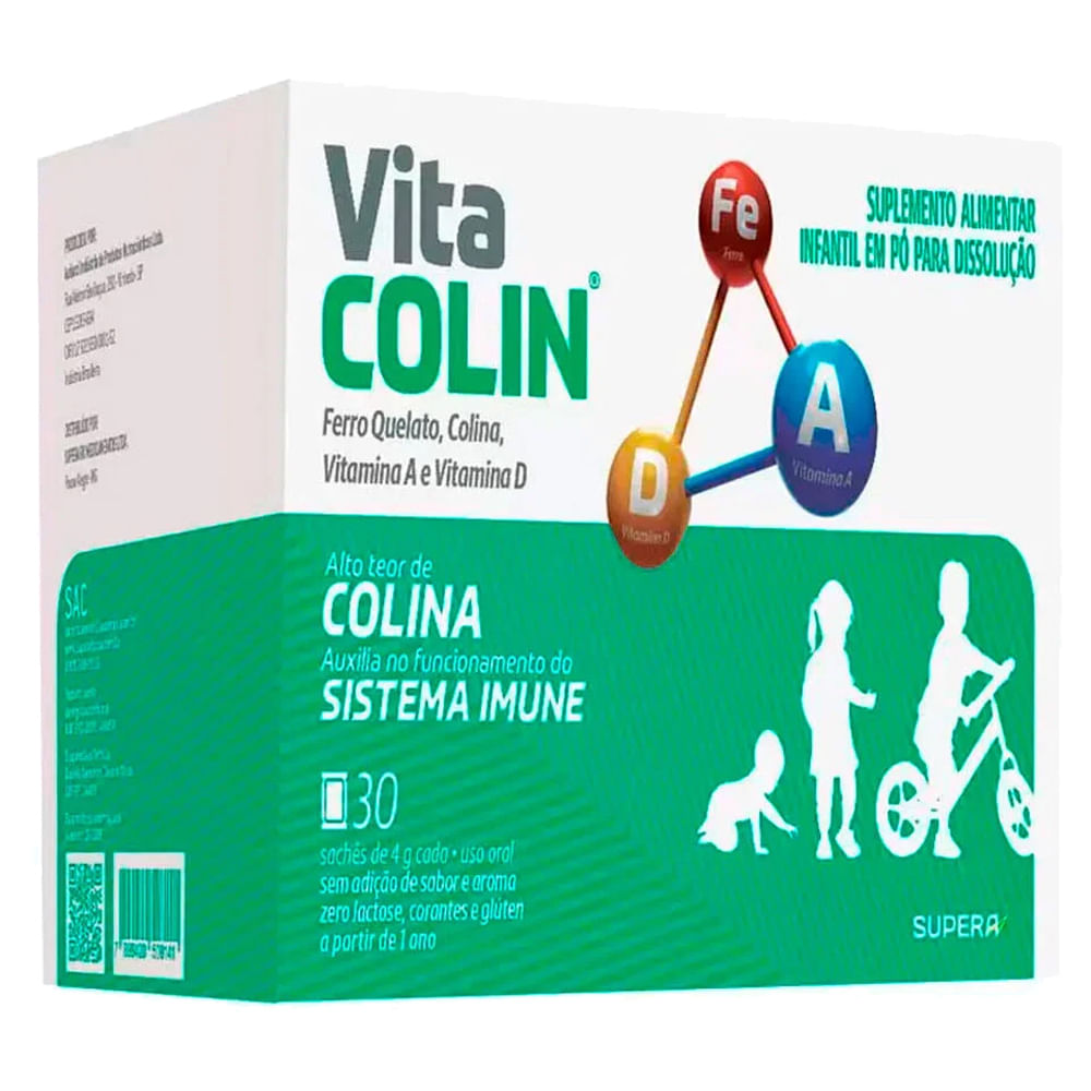 Vita Colin Supera 200mg | Com 30 Sachês - Coop Drogaria