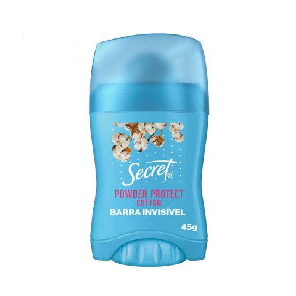 Desodorante Secret Powder Protect Cotton Barra 45g - Coop Drogaria