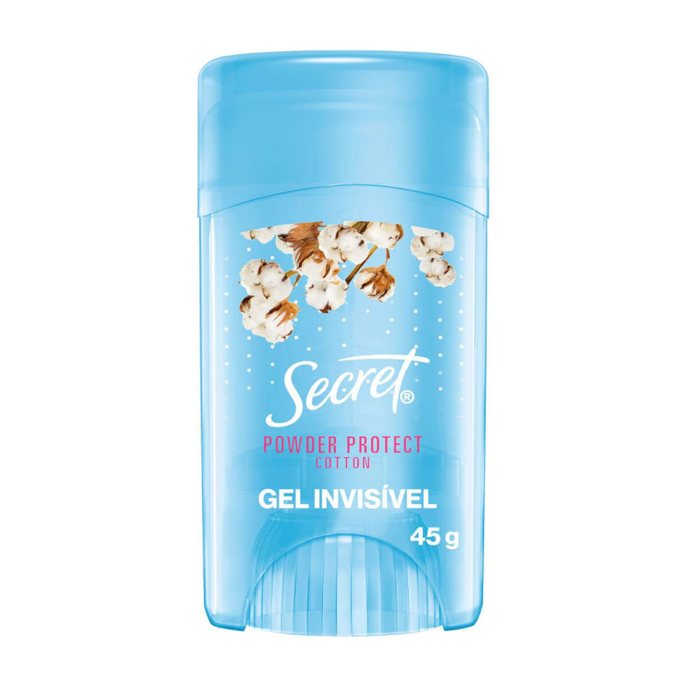Desodorante Secret Powder Protect Cotton Gel Invisível 45g - Coop Drogaria