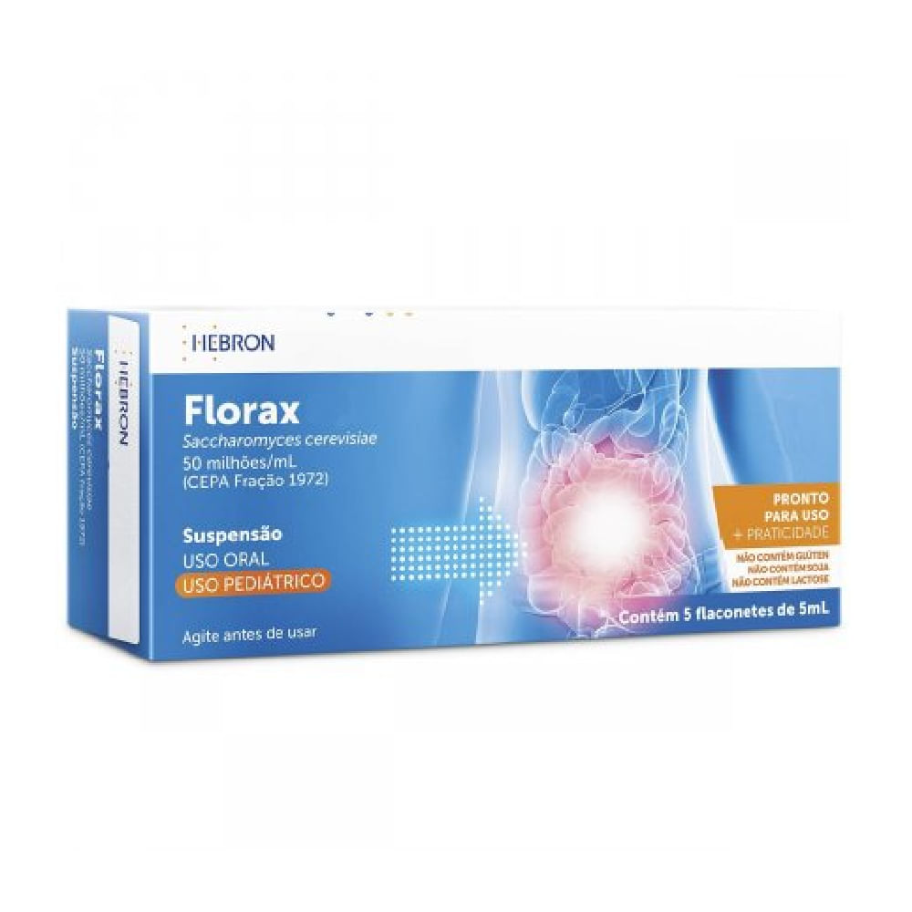 Florax Hebron Pediátrico 5ml | Com 5 Flaconetes - Coop Drogaria