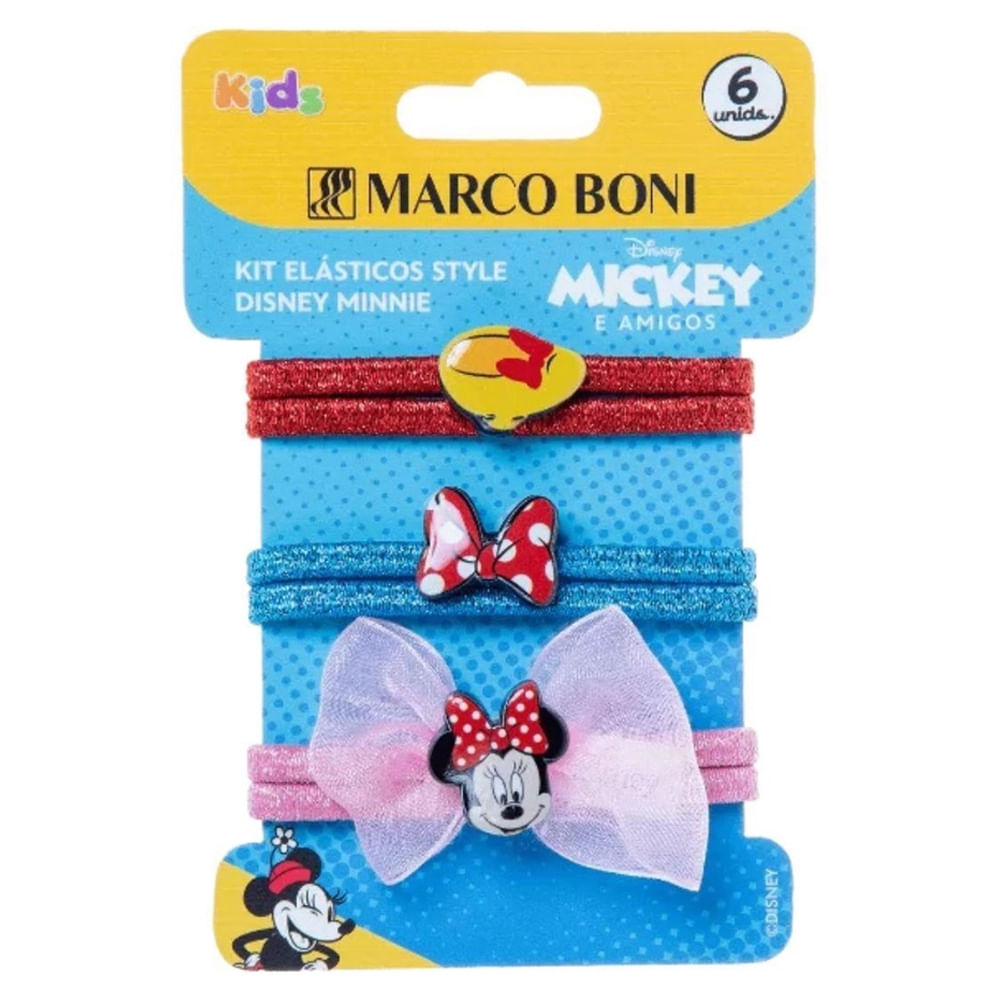 Elástico para Cabelo Infantil Marco Boni Disney Minnie Style | Com 3 ...